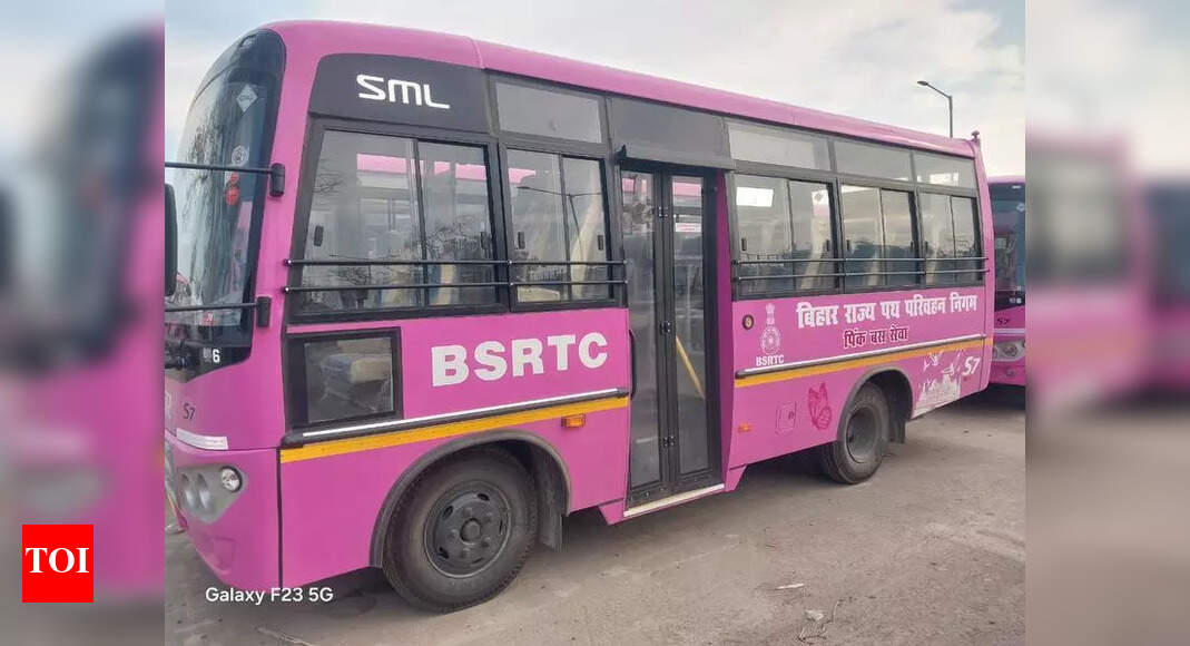 CM to launch the pink bus services in six cities today | Patna News ...
