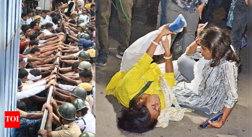 Jobless SSC teachers lay siege to Kolkata's Bikash Bhavan for 10 hours ...