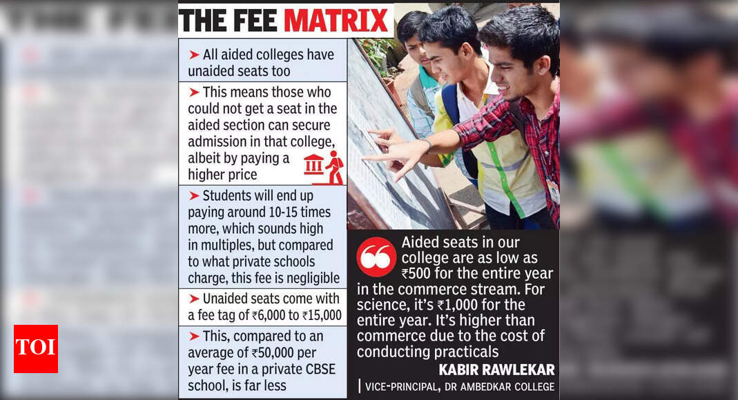 In Nagpur, cutoffs to affect only aided seats | Nagpur News - Times of ...
