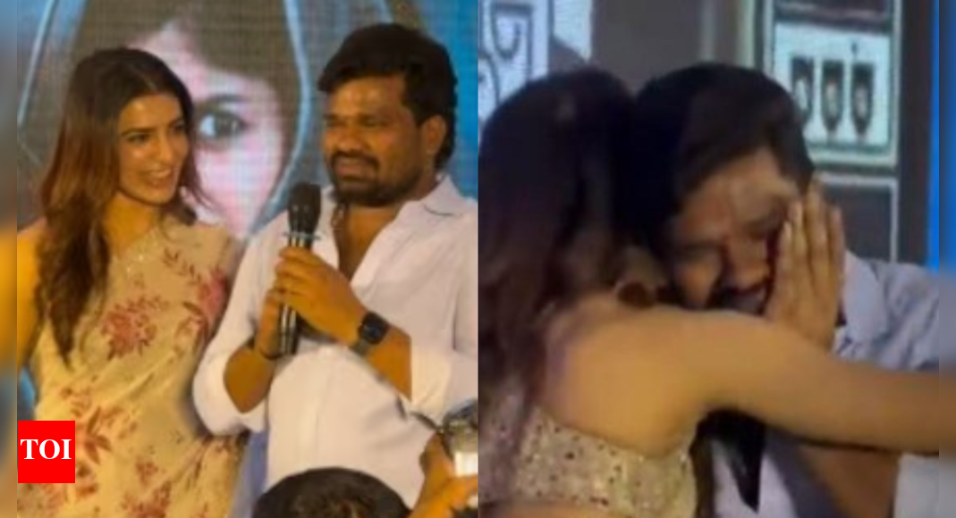 Samantha Ruth Prabhu consoles emotional crew member at 'Subham' event ...
