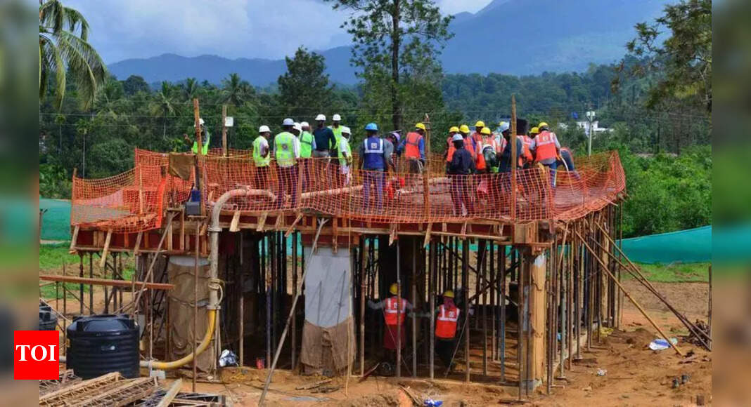 Wayanad model house gets concrete roofing | Kochi News - Times of India