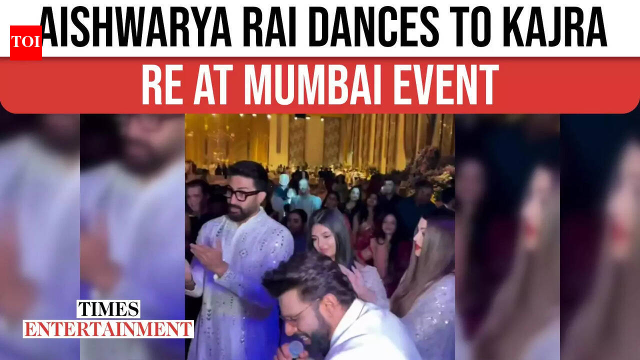 Aishwarya Rai dances to Kajra Re at Mumbai event