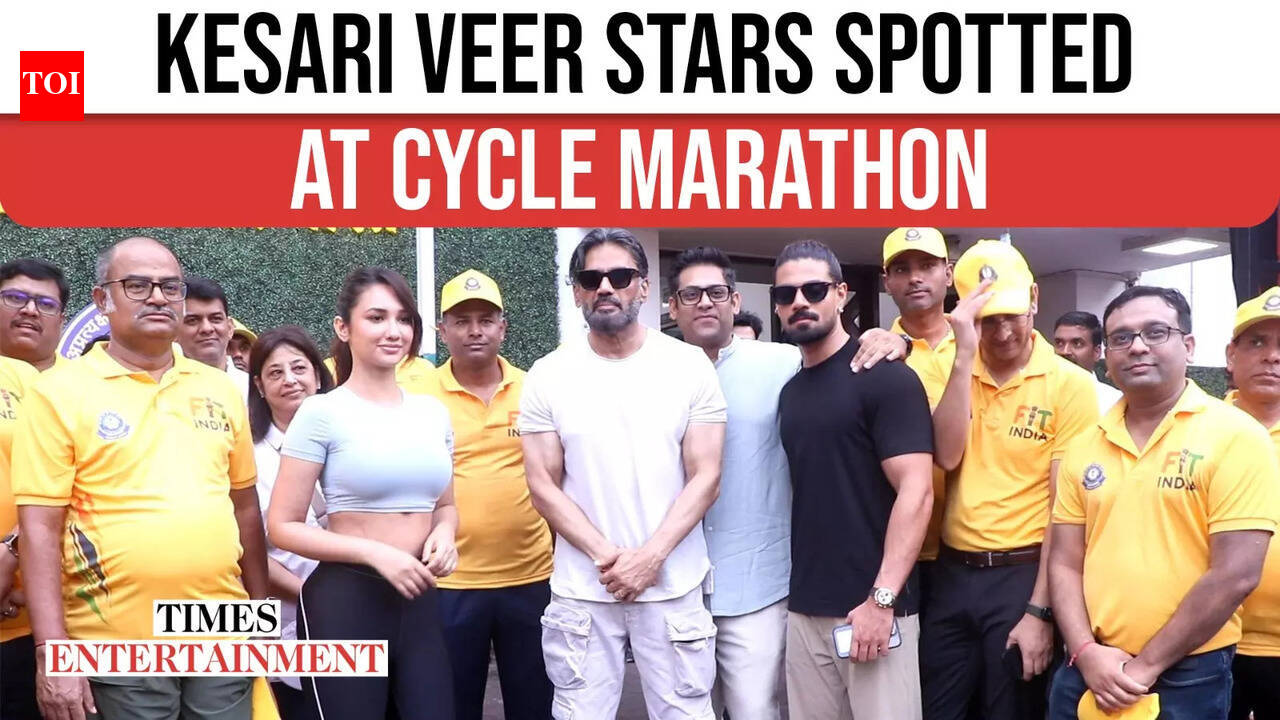 Kesari Veer Stars Spotted at Cycle Marathon