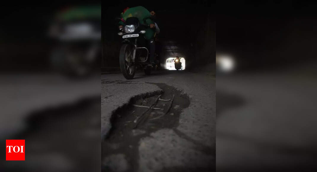 Iron Rods Jut Out from Crumbling Bhilgaon Road RUB, Pose Grave Risk To ...