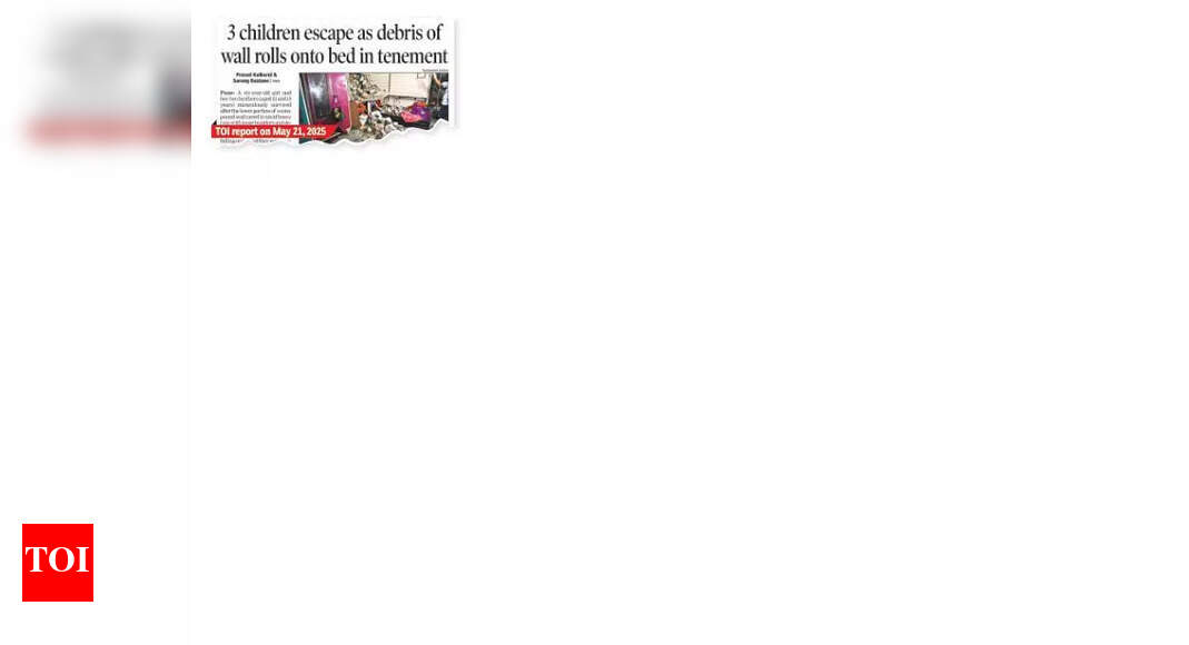 Structural audit of damaged compound wall by CoEP in Pune’s Dhankawadi ...