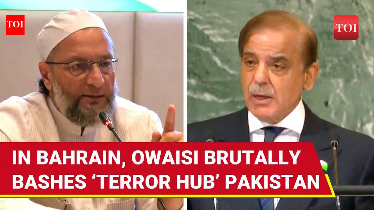 Owaisi Shames Pakistan In Bahrain, Seeks FATF Grey List Return | Watch