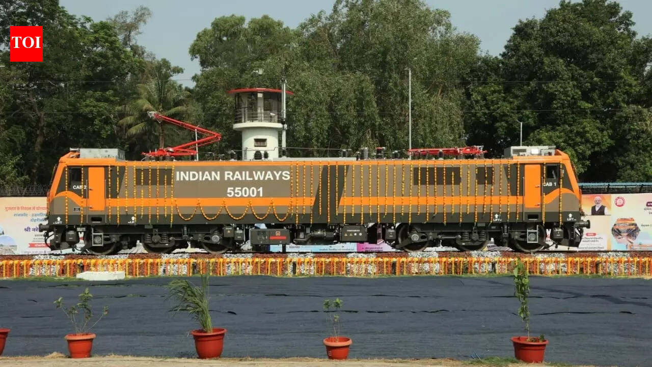 Indian Railways' first 9,000 HP electric locomotive engine inaugurated ...