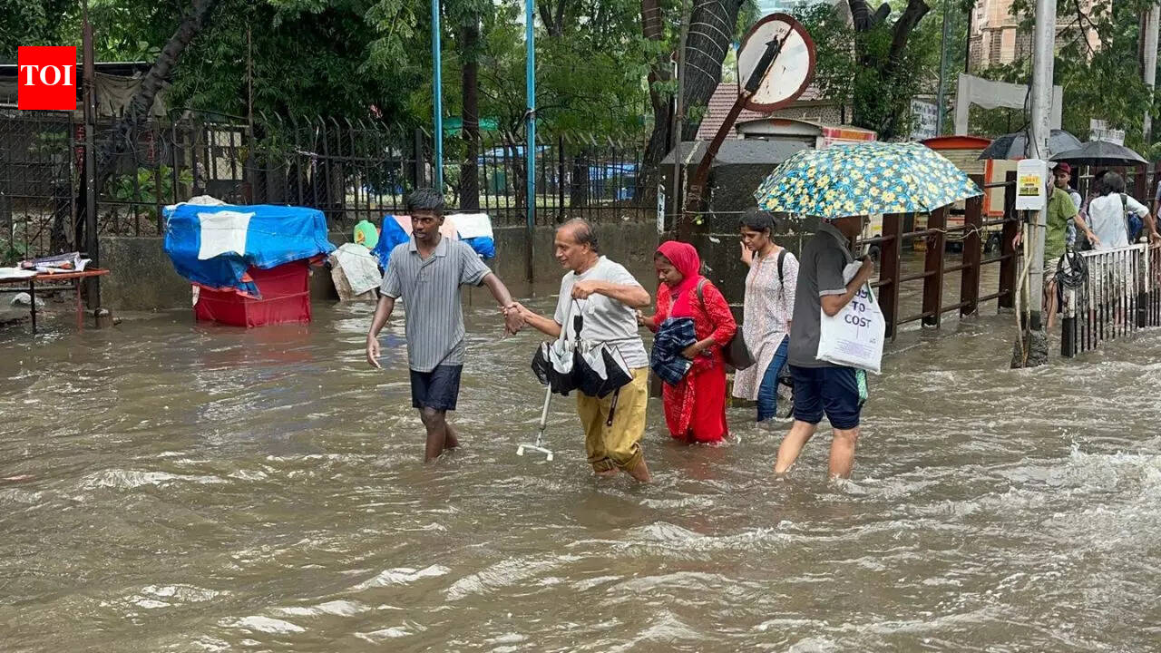 Drenched & disrupted: Mumbai reels under rain fury(photos)
