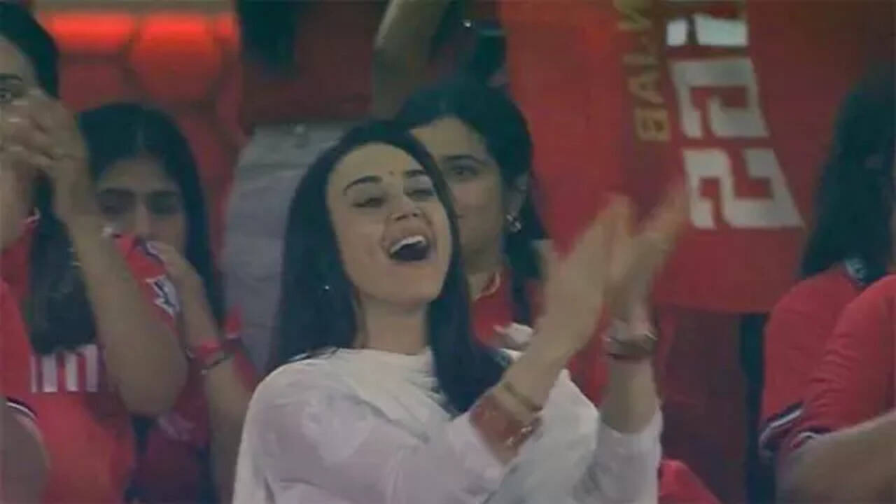 Preity Zinta: Tears, cheers and a six! Preity Zinta can't hold back ...