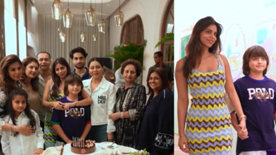 Shah Rukh Khan’s son AbRam rings in his 12th birthday with mum Gauri Khan and sister Suhana Khan ...