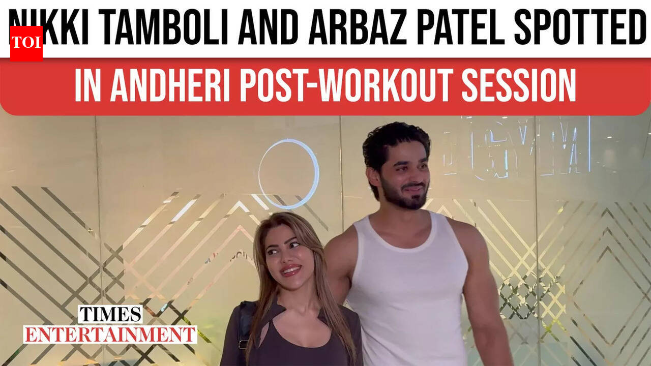 Nikki Tamboli and Arbaz Patel Spotted in Andheri Post-Workout Session