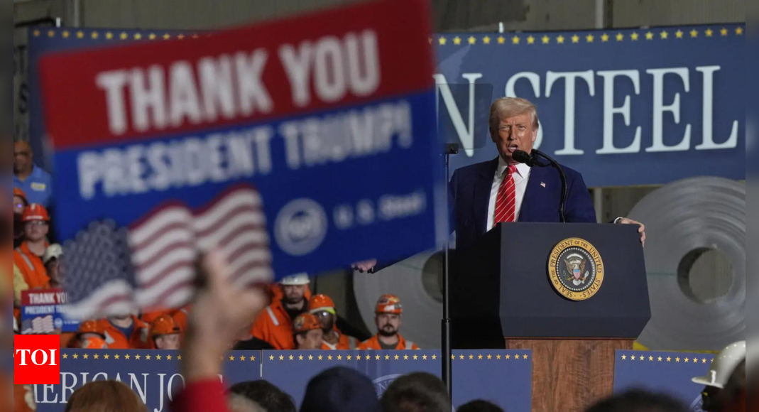 Donald Trump announces 50% tariff on steel imports from June 4 to ...