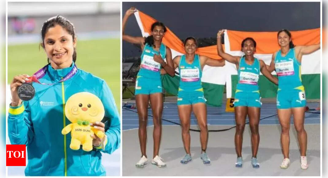 Srabani shines with relay silver on intl comeback | Bhubaneswar News ...