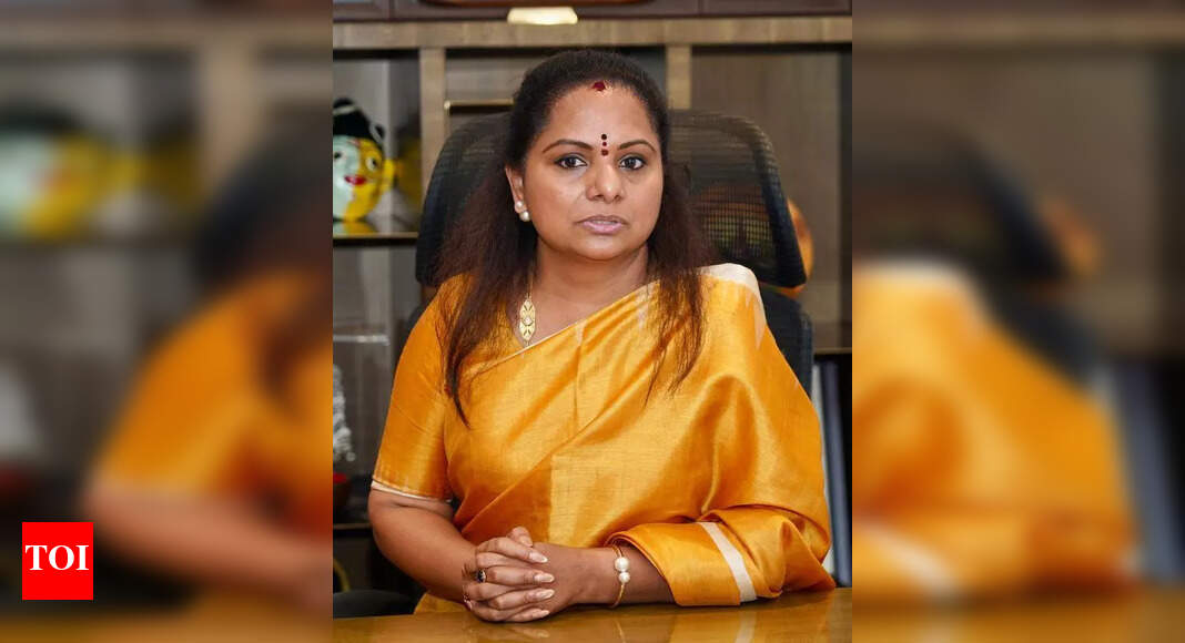 Kavitha urges CM to cancel GHMC monsoon tenders | Hyderabad News - Times of India