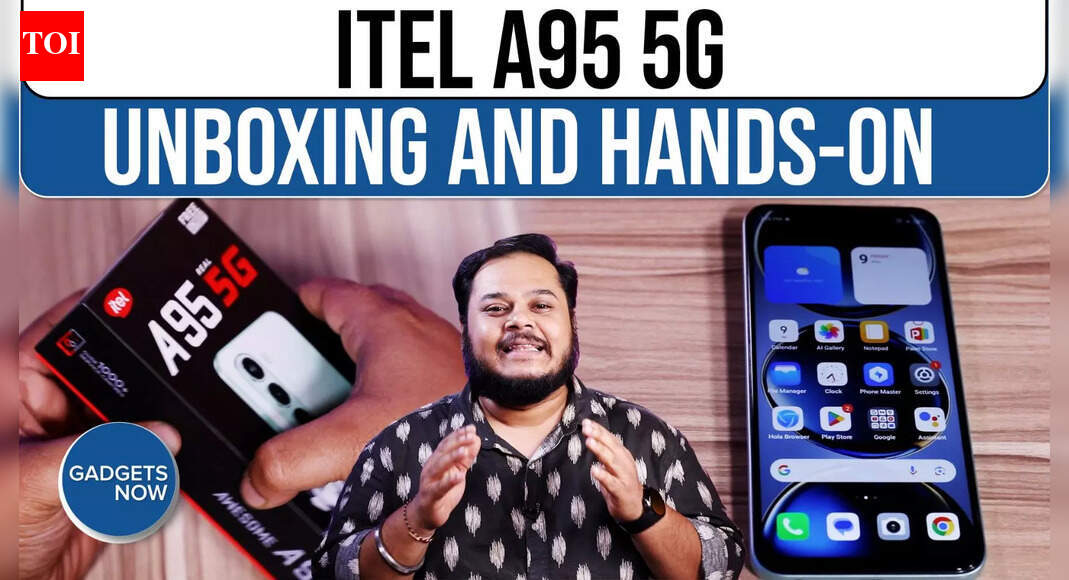 Itel A95 5G Unboxing & First Look | AI Features and Sleek Design at ...