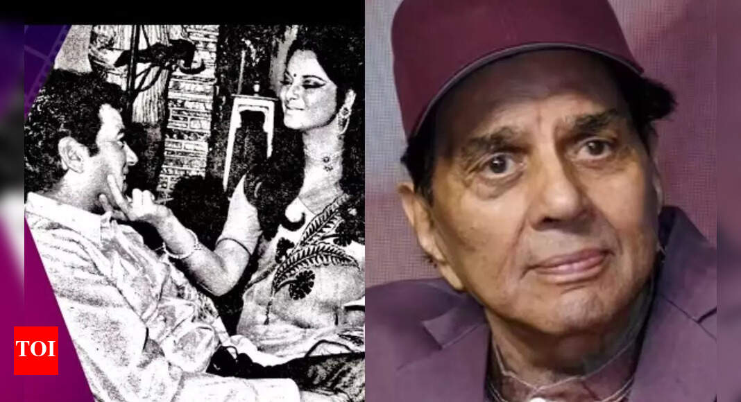 When Dharmendra called Rekha the ‘laadli’ of his family | Hindi Movie ...