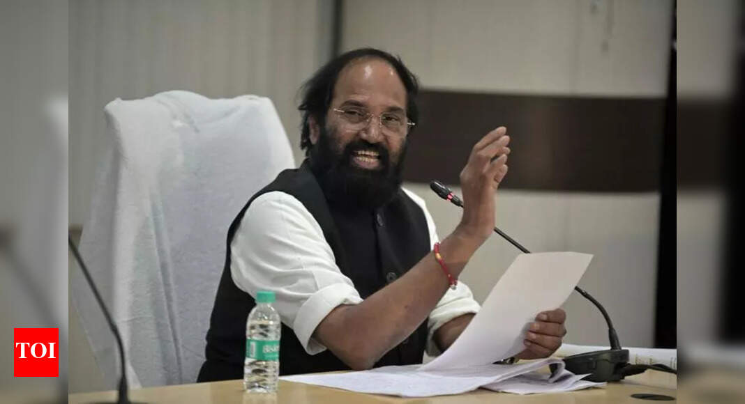 Uttam vows to fight for Telangana’s fair share in Krishna waters | Hyderabad News - Times of India