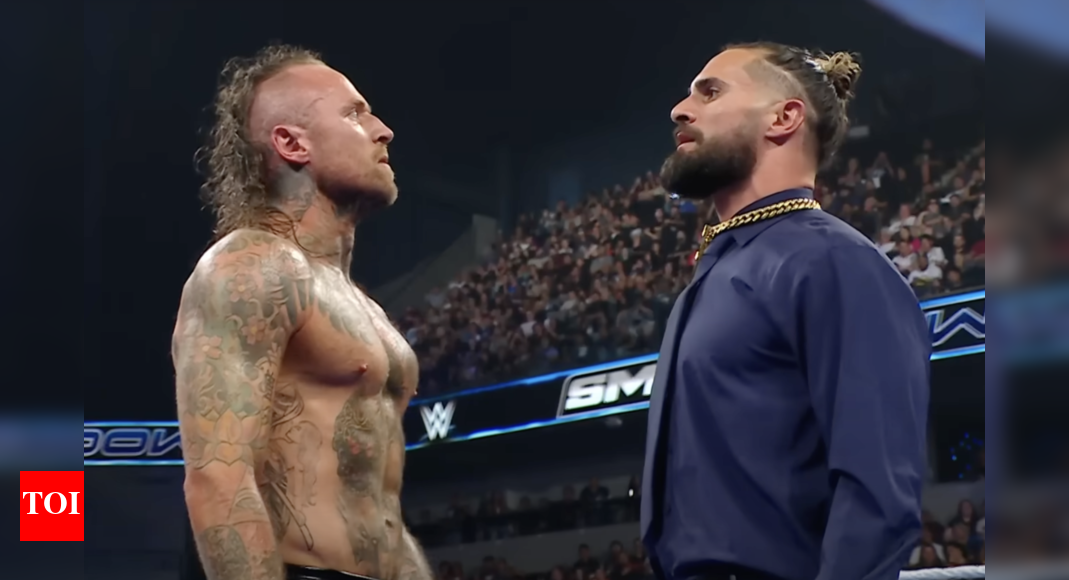 SmackDown chaos: Aleister Black goes after Seth Rollins, Bron Breakker ...