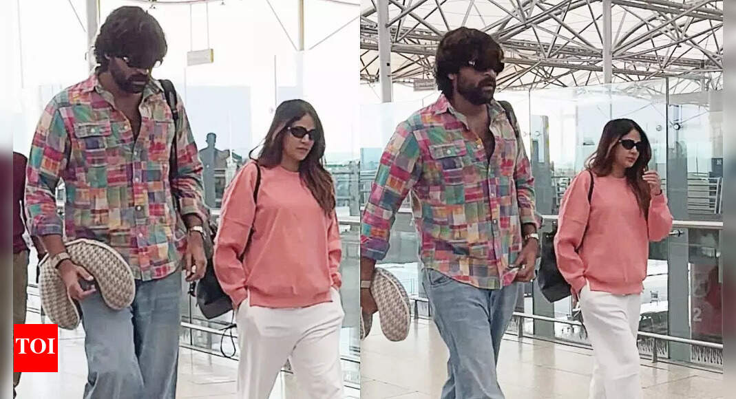 Mom-to-be Lavanya Tripathi glows in an oversized sweatshirt; walks hand ...