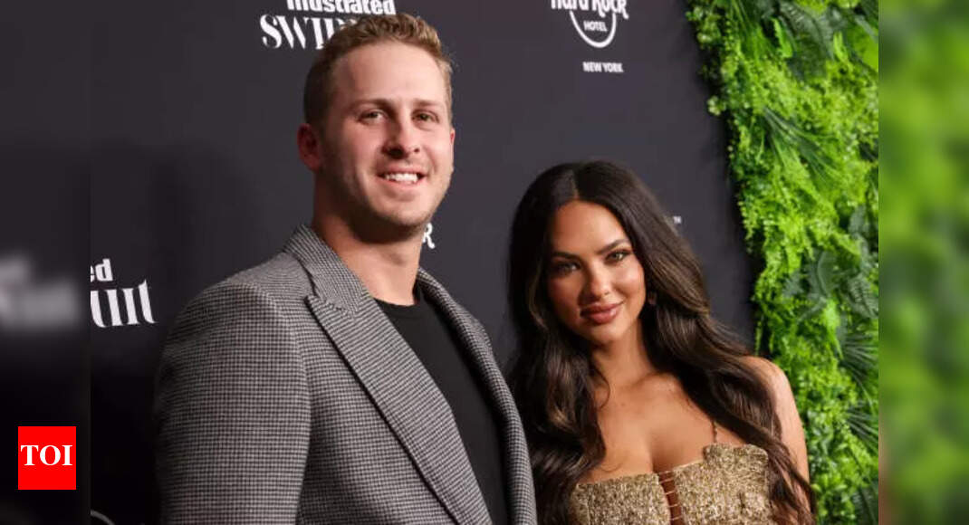 Detroit Lions quarterback Jared Goff and wife Christen Harper joyfully ...