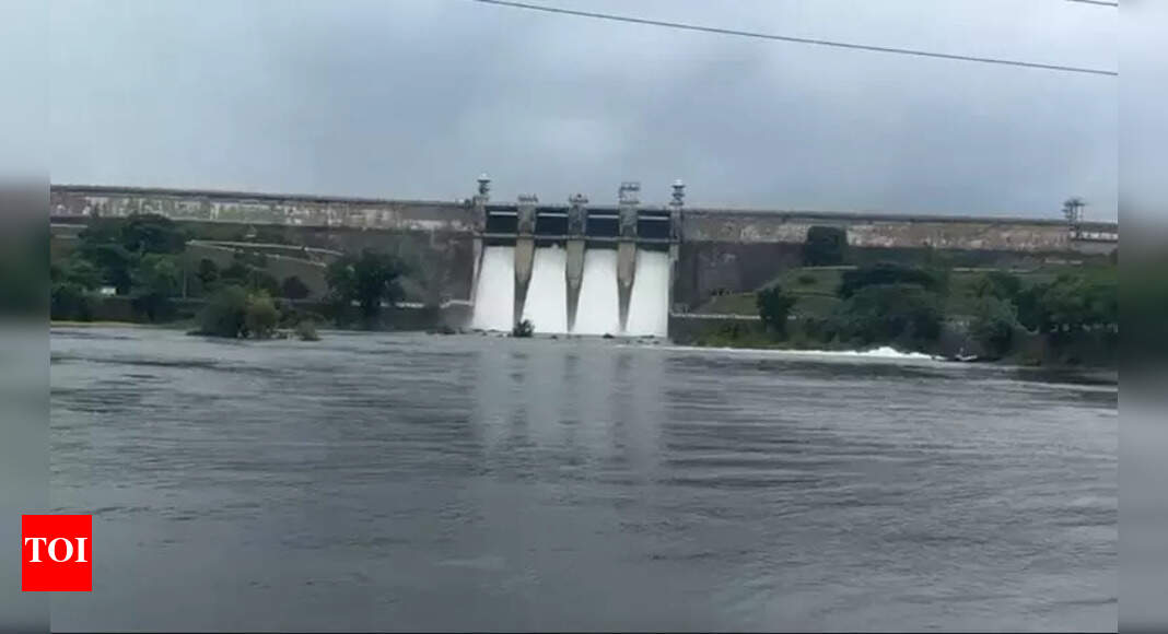 Amid heavy rain, surplus water released from Harangi dam | Mysuru News ...