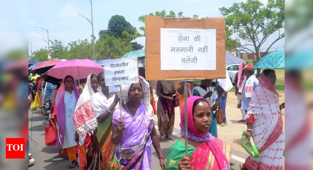 Tribals protest land handover, claim ownership rights | Ranchi News ...