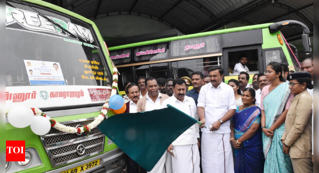 18 new minibus services flagged off in Tirupur | Coimbatore News ...