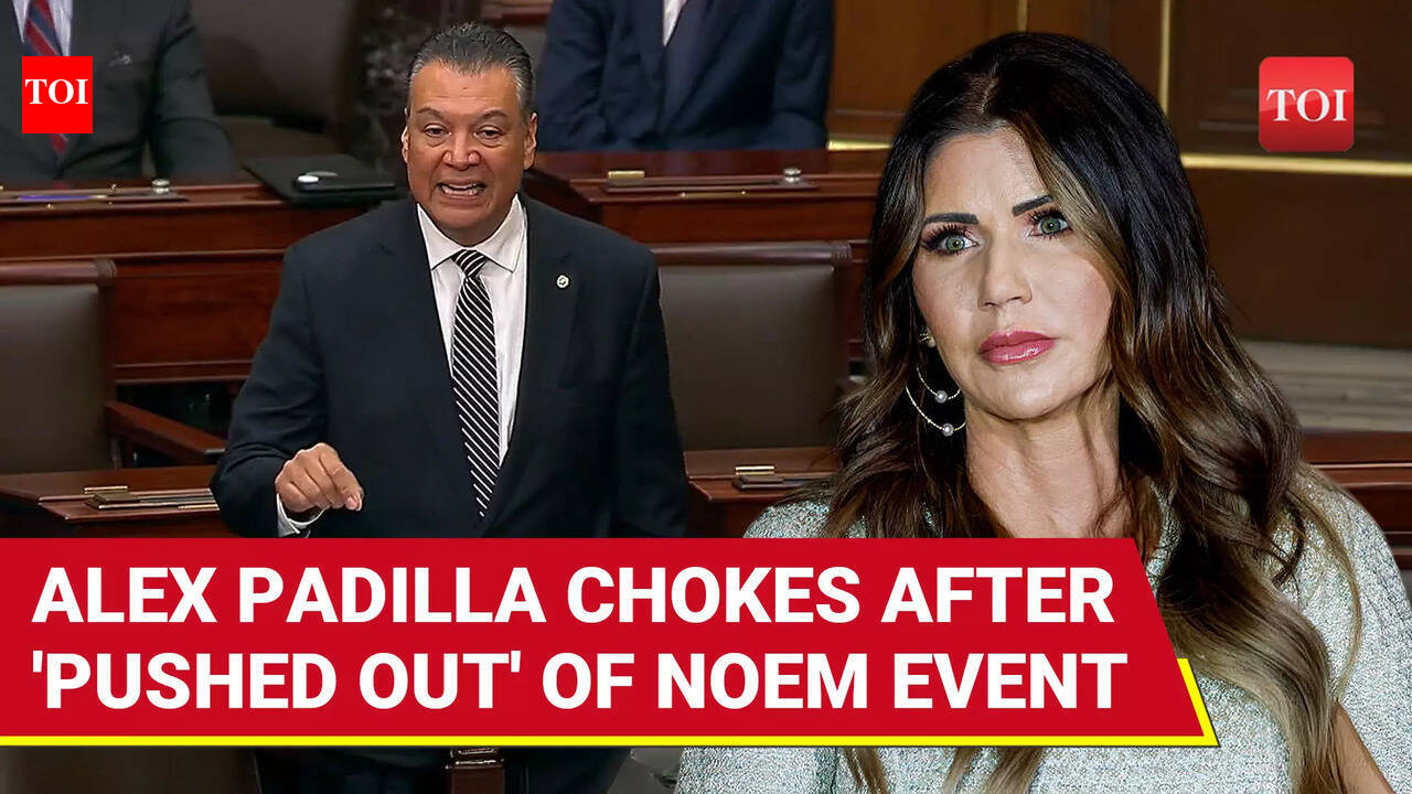'Forced To The Ground': Alex Padilla's Teary FIRST Speech After Forced ...
