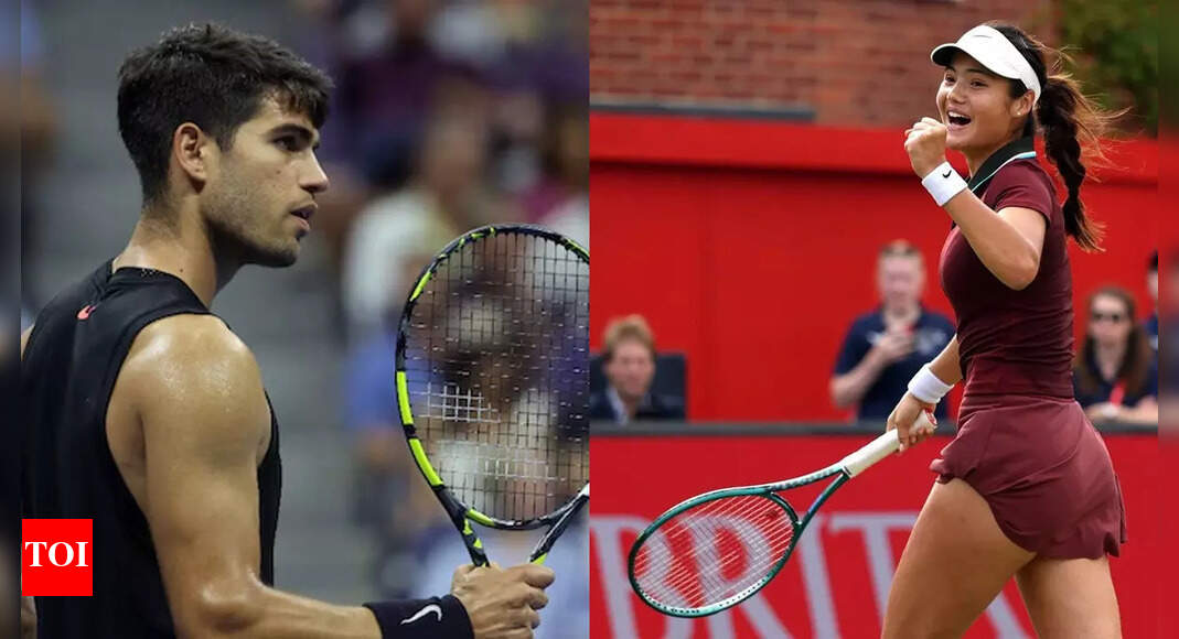 'She's the boss': Carlos Alcaraz on mixed doubles with Emma Raducanu as star pairings set for US ...