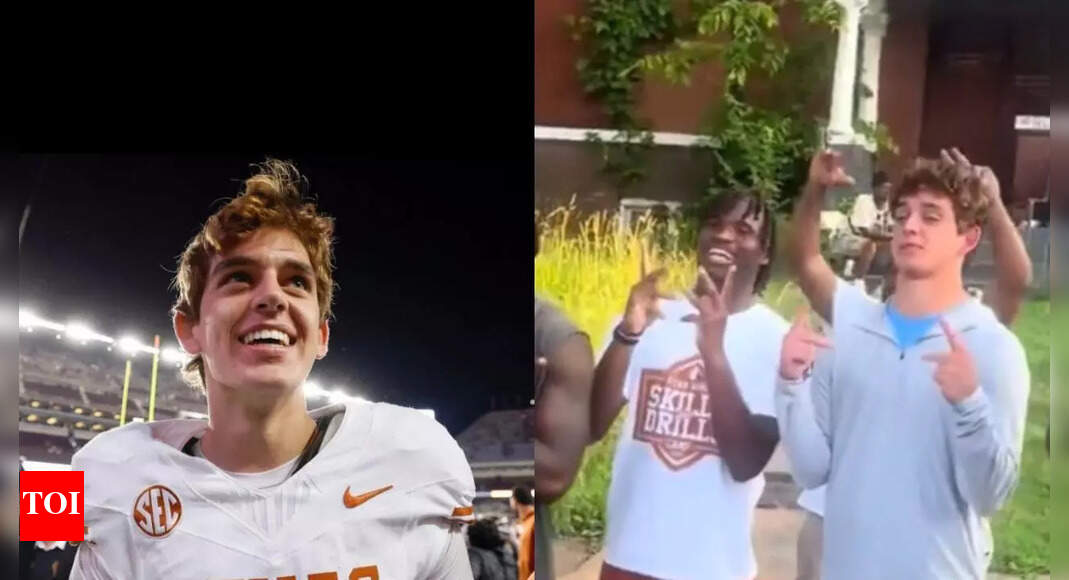 Fearless Arch Manning goes viral after unexpected lineman act during ...