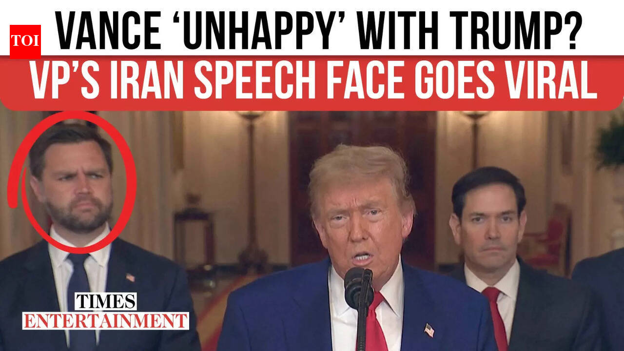 JD Vance's Look at Trump’s Iran Address Sparks Online FRENZY, Was He ...