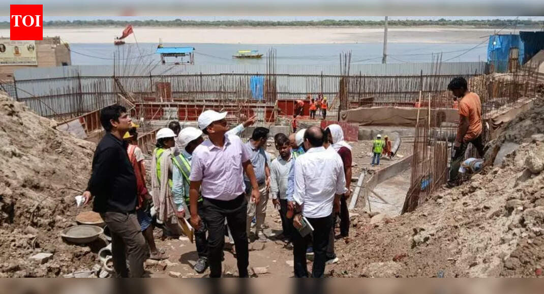 Varanasi DC inspects beautification, restoration works at Ganga Ghats ...