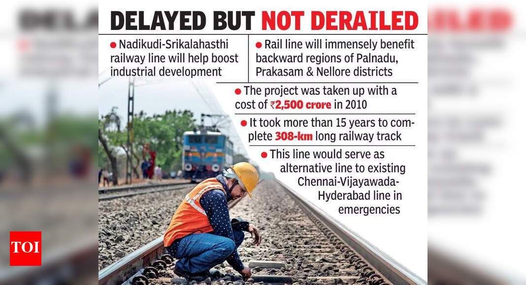 Nadikudi–Srikalahasthi rail line set to meet ’25 deadline | Vijayawada ...