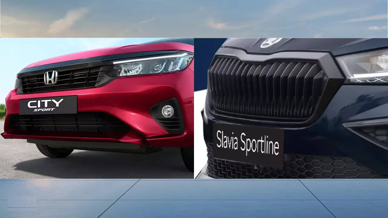 Honda City Sport Vs Skoda Slavia Sportline: Styling, Features & Power ...