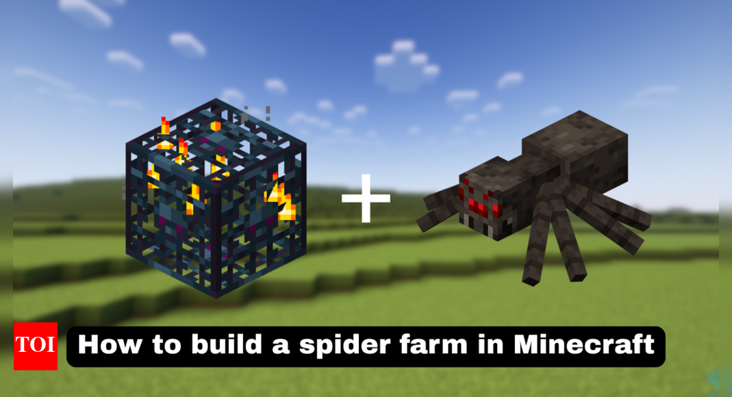 How to build a spider farm in Minecraft | Esports News - Times of India