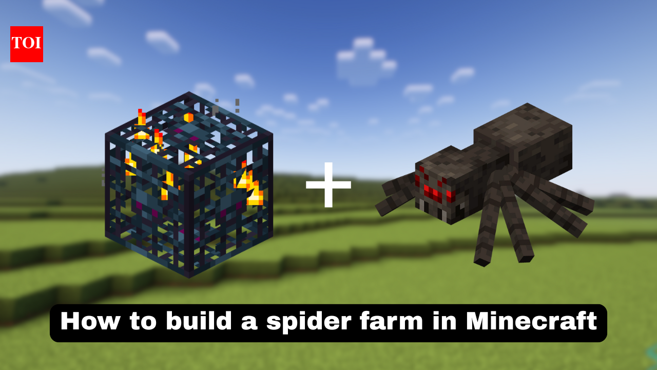 How to build a spider farm in Minecraft | Esports News - The Times of India