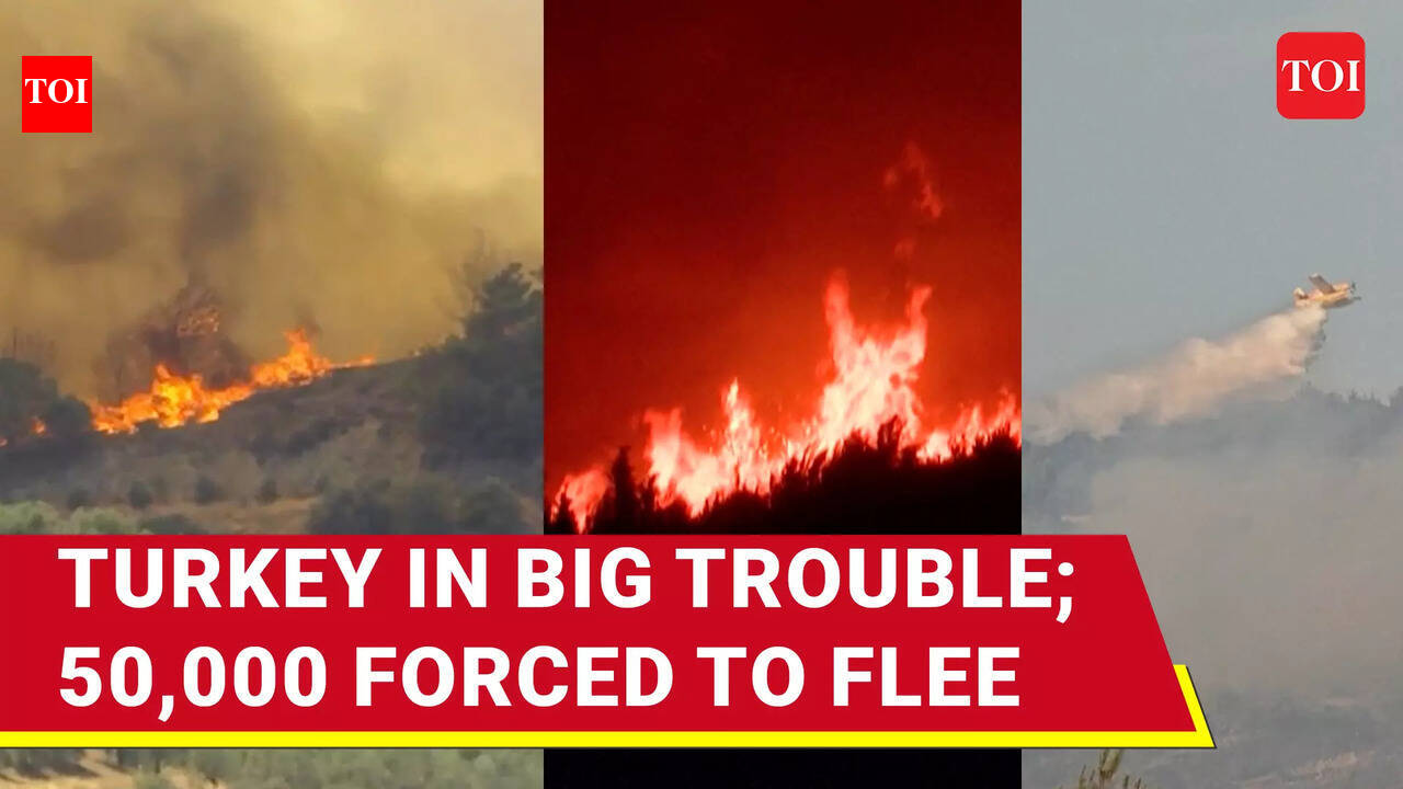 Turkey BURNS; Thousands FLEE, Choppers Deployed As Wild Flames ‘Go Out ...