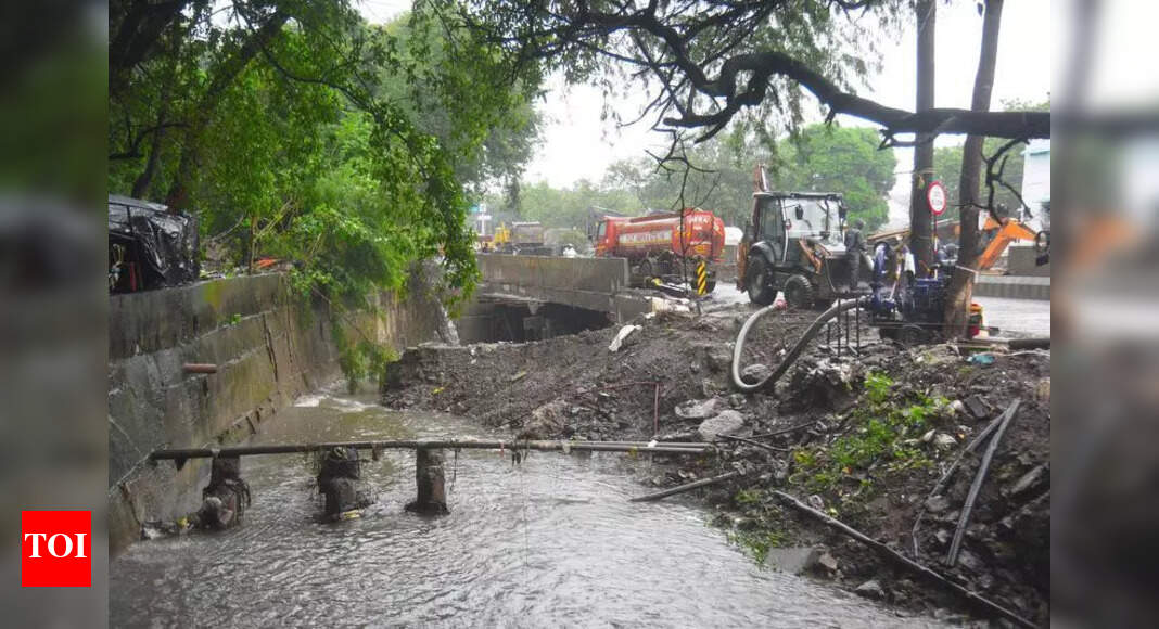 PWD’s Temporary Bunds Washed Away, Water Floods RTO Flyover ...