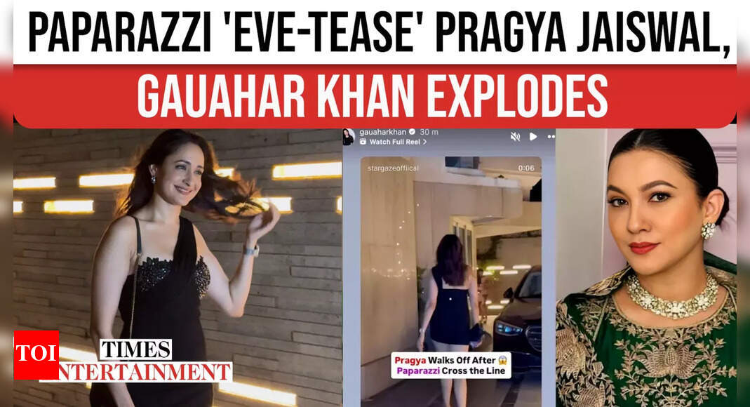 Gauahar Khan calls out paparazzi’s inappropriate behaviour towards Pragya Jaiswal, questions eve ...