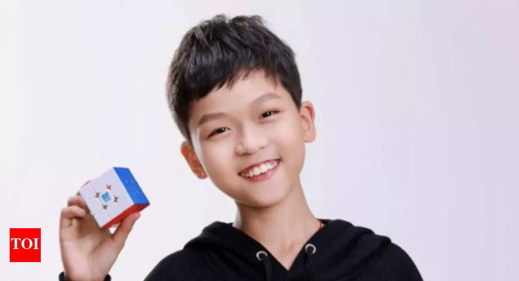 11-year old Yiheng Wang makes jaw dropping Rubik’s Cube history with ...