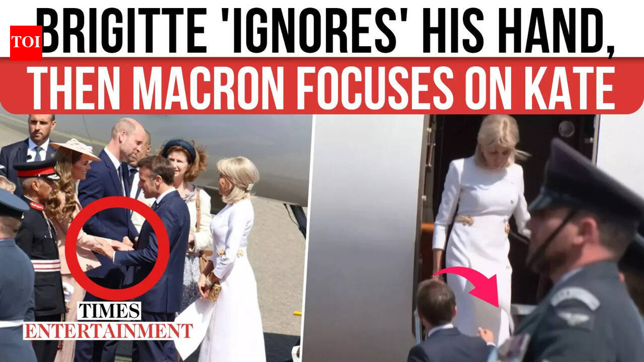 Macron's Wife 'Overlooks' His Gesture, French President Engages In Long ...