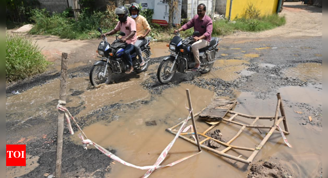 Damaged roads in Chinnavedampatti see frequent accidents | Coimbatore ...