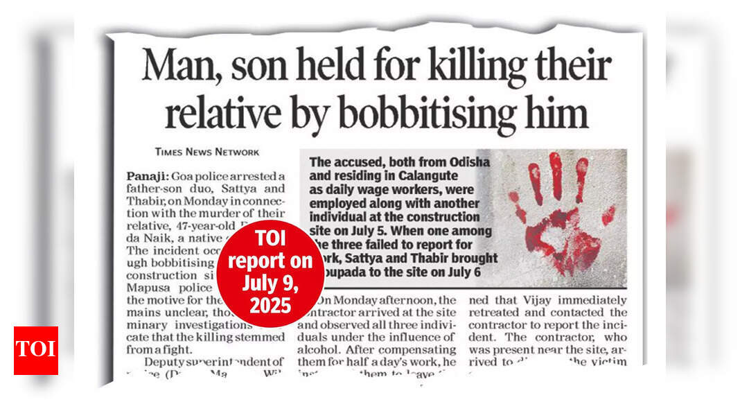 Man, son bobbitised relative to avenge assault, say police | Goa News ...