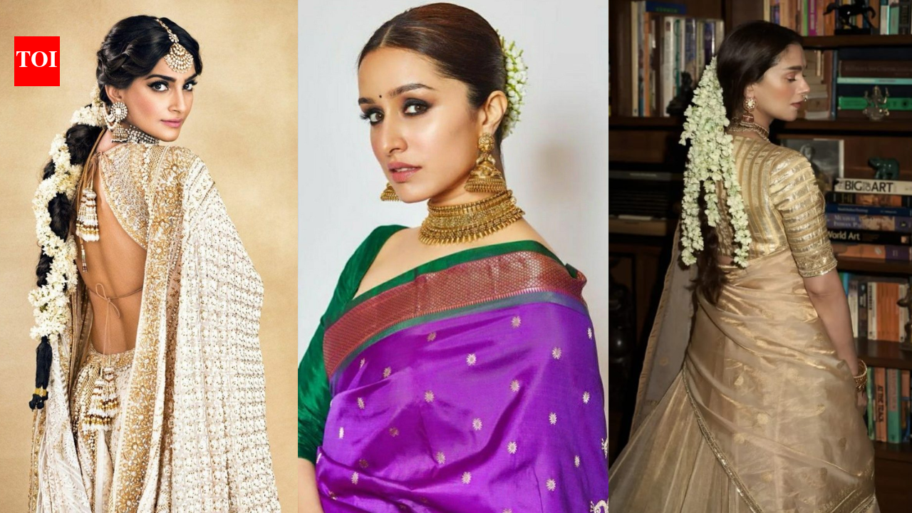 Sleek bun to messy braid: 5 gajra hairstyles you should bookmark for ...