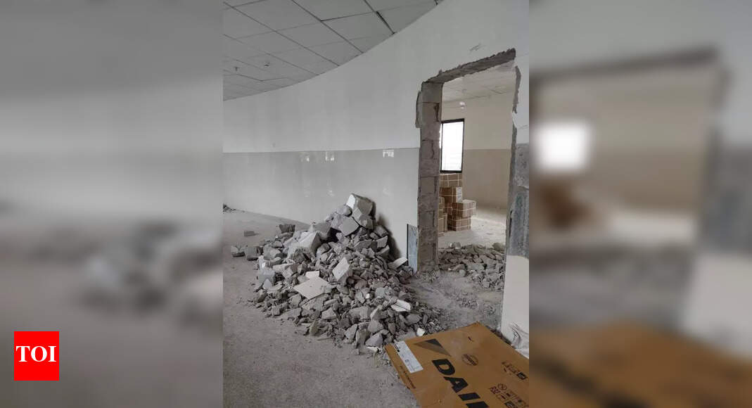 PWD begins demolition in newly built district hospital to add fire exit ...