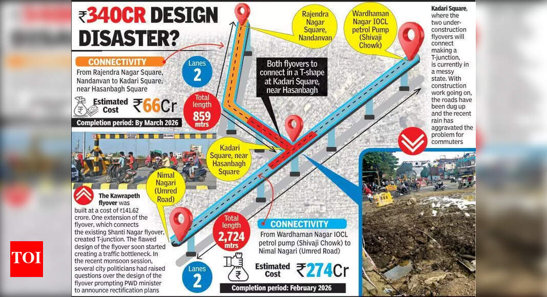 Another T-Shaped Flyover Taking Shape Near Hasanbagh, Experts See Red ...