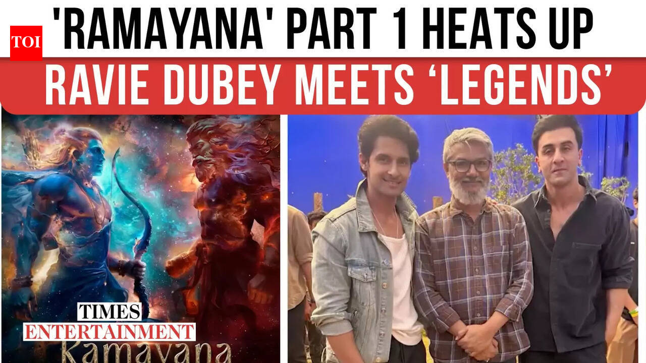 'Ramayana' Magic Begins: Ravie Dubey Drops Set Pic With Ranbir Kapoor ...