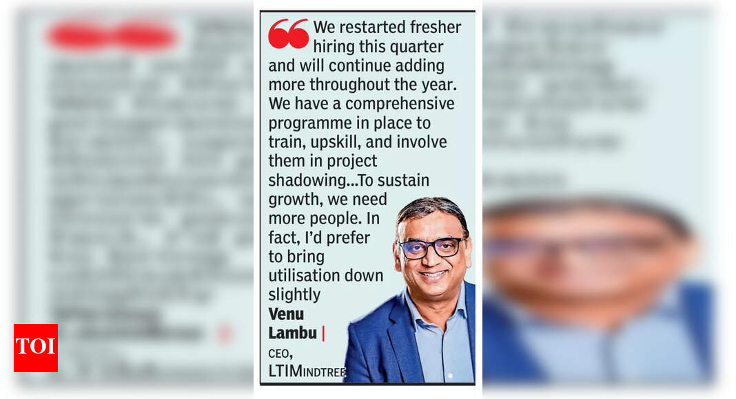 LTIMindtree resumes fresher hiring, aims to onboard around 5,000 ...