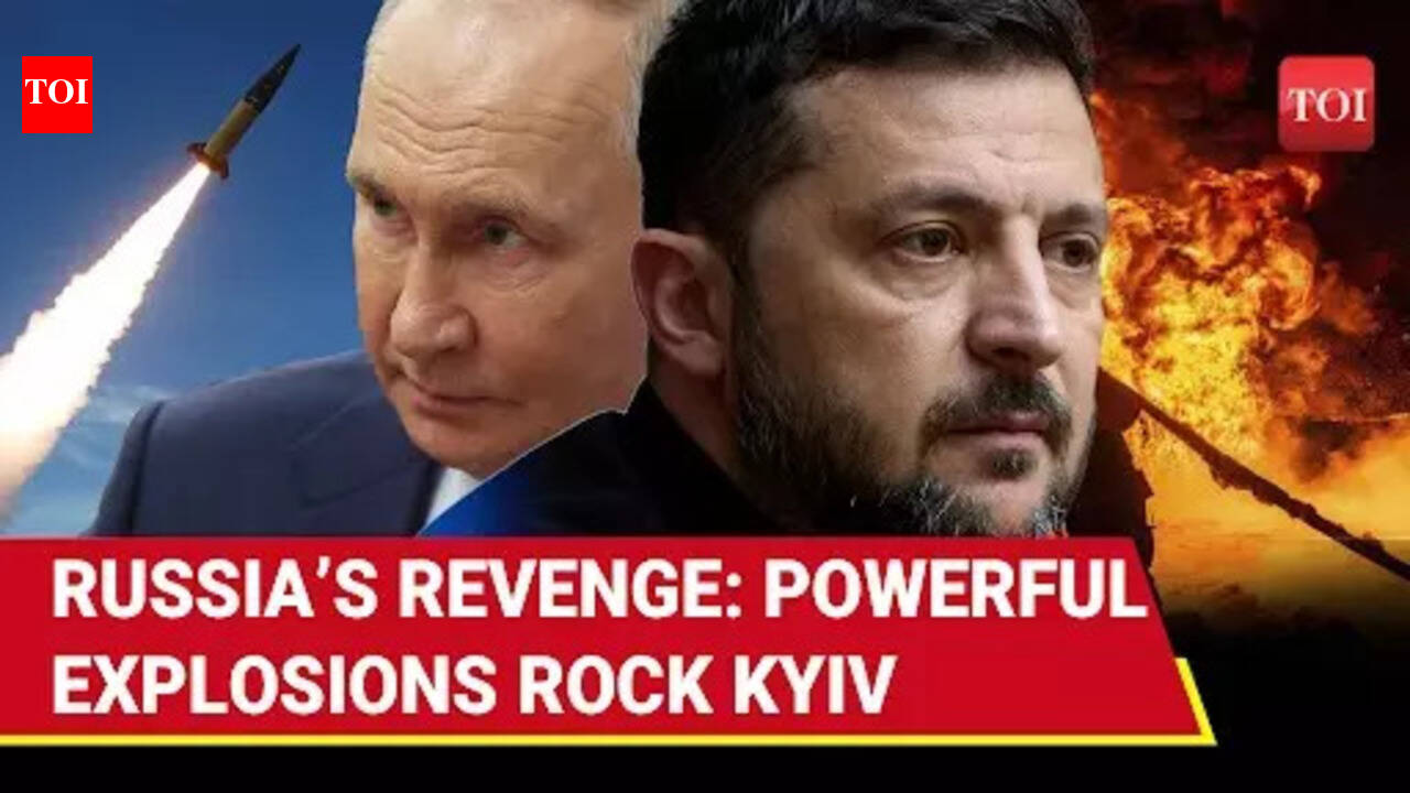 Russian Missiles Ravage Kyiv; Homes, School Burn, Metro Station Damaged ...