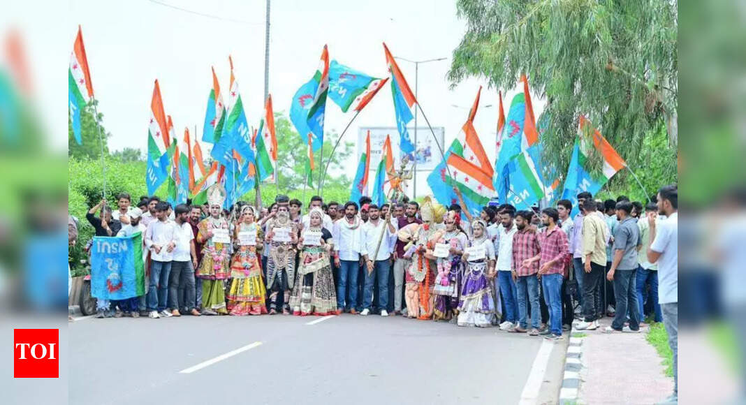 NSUI’s statewide protest rally begins from Jodhpur | Jaipur News ...